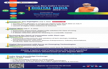 Digital India Week 2022, Catalyzing New India's Techade - News | High ...